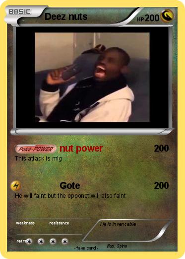 Pokémon Deez nuts 319 319 - nut power - My Pokemon Card