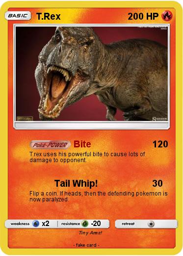 Pokémon T Rex 1004 1004 - Bite - My Pokemon Card
