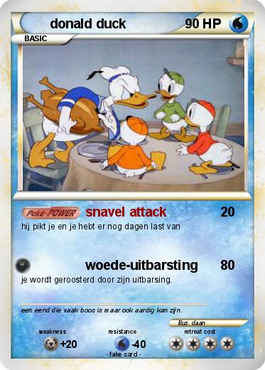 Pokémon donald duck 183 183 - snavel attack - My Pokemon Card