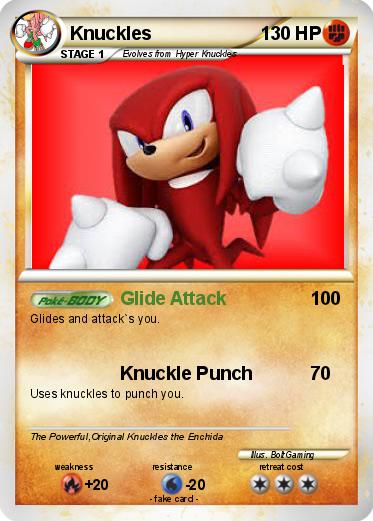 Pokémon Knuckles 611 611 - Glide Attack - My Pokemon Card