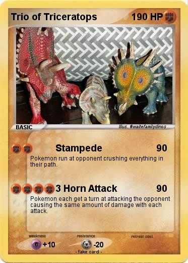 Pokémon Trio of Triceratops - Stampede - My Pokemon Card