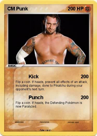 Pokémon CM Punk 364 364 - Kick - My Pokemon Card
