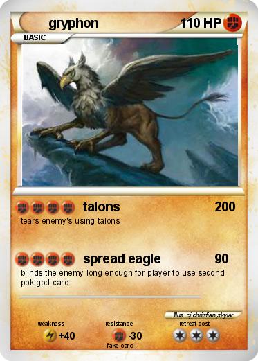 Pokémon gryphon 60 60 - talons - My Pokemon Card