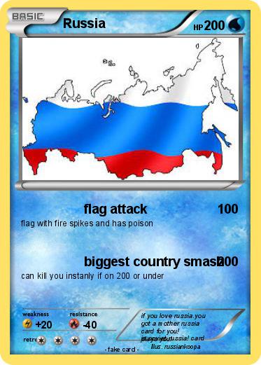 Pokémon Russia 82 82 - flag attack - My Pokemon Card