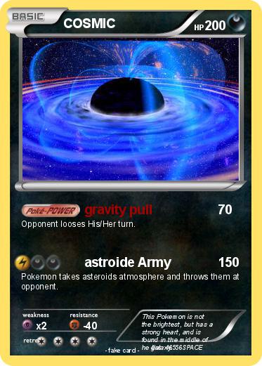 Pokémon COSMIC 203 203 - gravity pull - My Pokemon Card