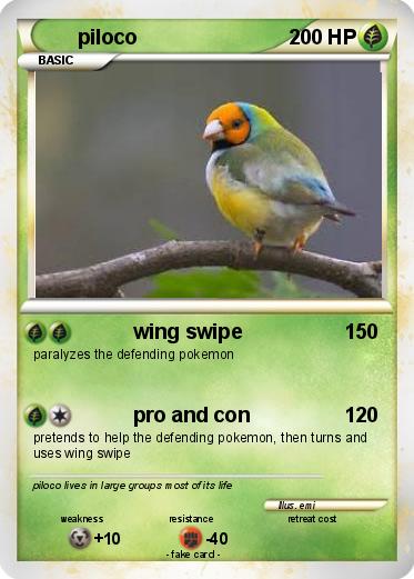 Pokémon piloco - wing swipe - My Pokemon Card