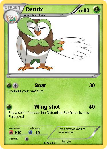 Pokémon Dartrix 6 6 - Soar - My Pokemon Card