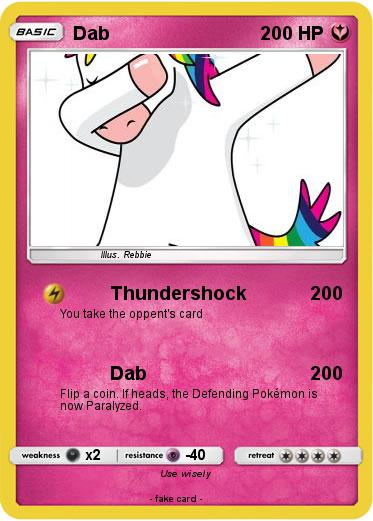 Pokémon Dab 313 313 - Thundershock - My Pokemon Card