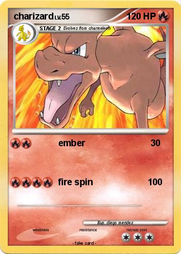 Pokémon charizard 986 986 - ember - My Pokemon Card