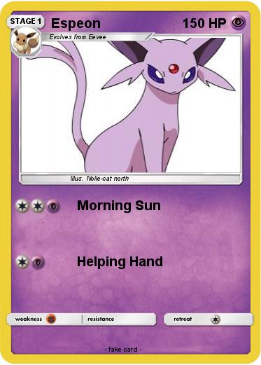 Pokémon Espeon 810 810 - Morning Sun - My Pokemon Card