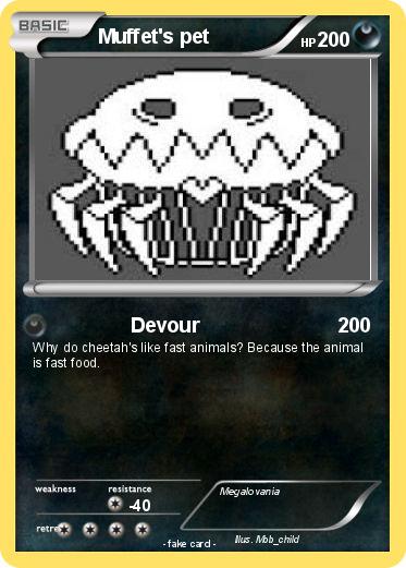 Pokémon Muffet s pet - Devour - My Pokemon Card