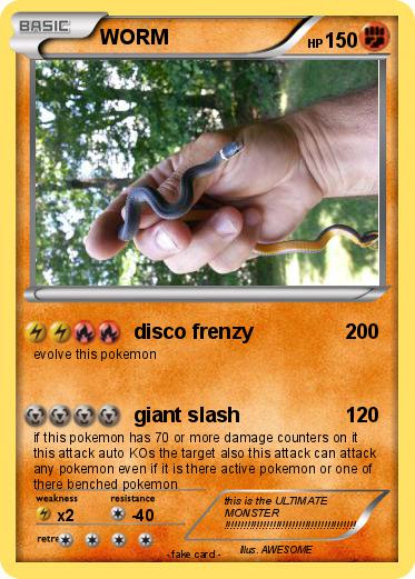 Pokémon WORM 98 98 - disco frenzy - My Pokemon Card