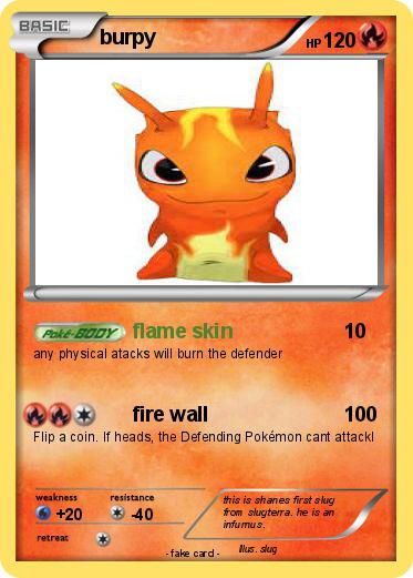 Pokémon burpy 51 51 - flame skin - My Pokemon Card