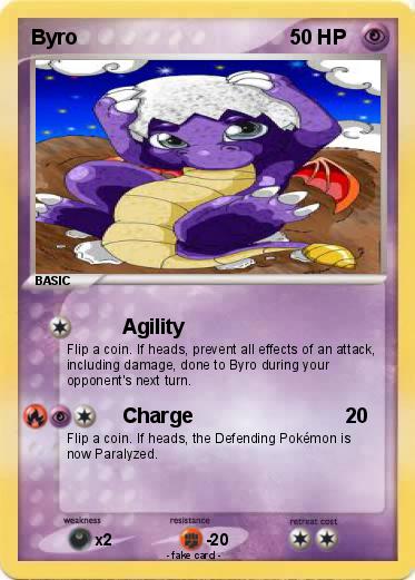 Pokémon Byro 1 1 - Agility - My Pokemon Card