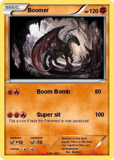 Pokémon Boomer 253 253 - Boom Bomb - My Pokemon Card