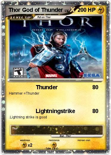 Pokémon Thor God of Thunder - Thunder - My Pokemon Card