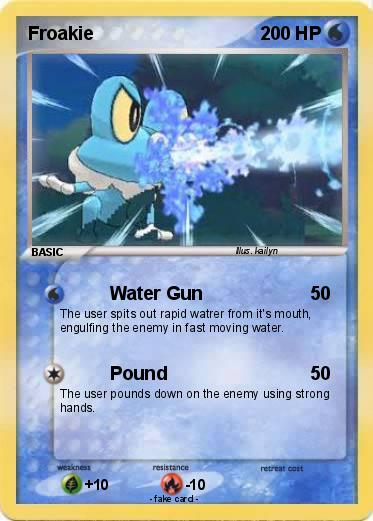 Pokémon Froakie 310 310 - Water Gun - My Pokemon Card