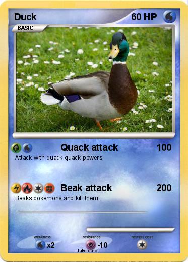 Pokémon Duck 299 299 - Quack attack - My Pokemon Card