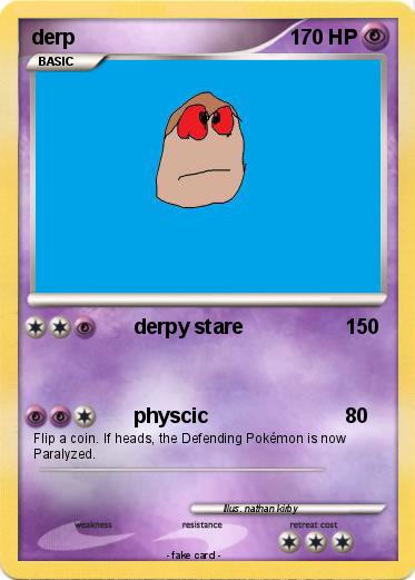 Pokémon derp 390 390 - derpy stare - My Pokemon Card