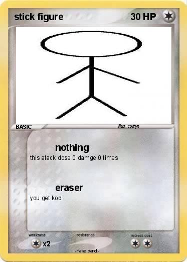 Pokémon stick figure 27 27 - nothing - My Pokemon Card
