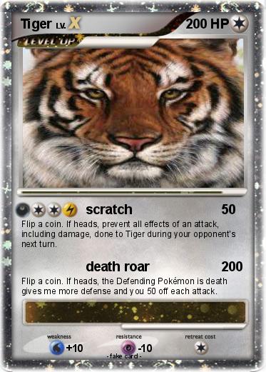 Pokémon Tiger 689 689 - scratch - My Pokemon Card