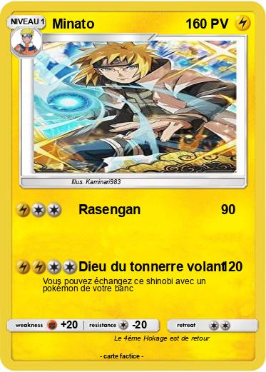 Pokémon Minato 457 457 - Rasengan - Ma carte Pokémon