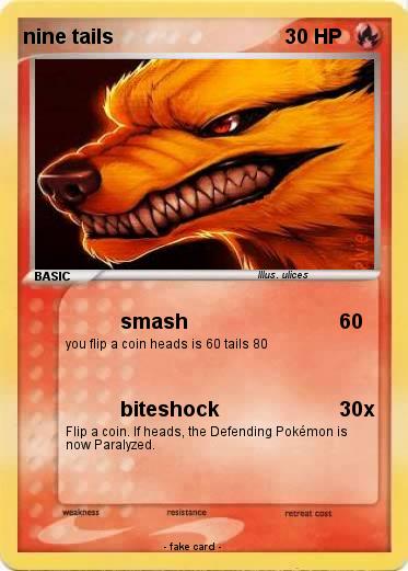 Pokémon nine tails 129 129 - smash - My Pokemon Card