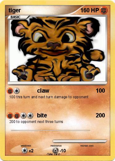 Pokémon tiger 888 888 - claw - My Pokemon Card
