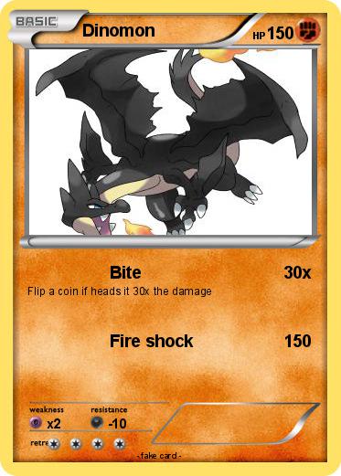 Pokémon Dinomon 8 8 - Bite - My Pokemon Card