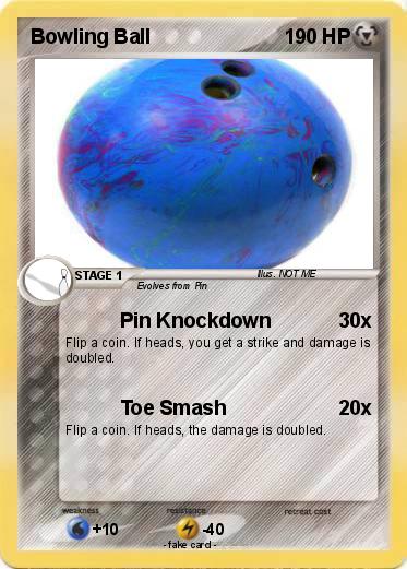 Pokémon Bowling Ball 6 6 - Pin Knockdown - My Pokemon Card