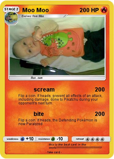 Pokémon Moo Moo 81 81 - scream - My Pokemon Card
