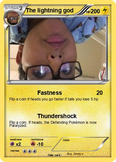 Pokémon The lightning god 4 4 - Fastness - My Pokemon Card