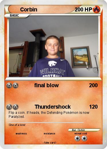 Pokémon Corbin 21 21 - final blow - My Pokemon Card