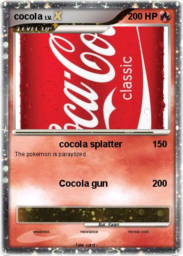 Pokémon cocola 1 1 - cocola splatter - My Pokemon Card