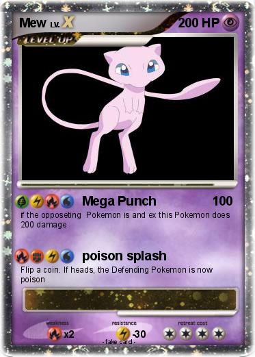 Pokémon Mew 7802 7802 - Mega Punch - My Pokemon Card