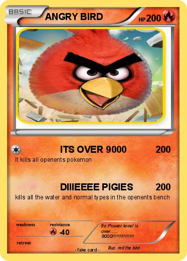 Pokémon ANGRY BIRD 586 586 - ITS OVER 9000 - My Pokemon Card