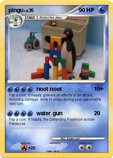 Pokémon pingu 124 124 - noot noot - My Pokemon Card