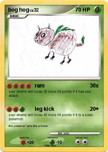 Pokémon bog hog 1 1 - ram - My Pokemon Card
