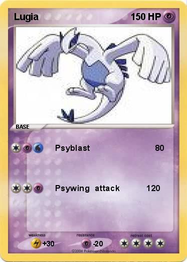 Pokémon Lugia 214 214 - Psyblast - My Pokemon Card
