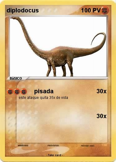Pokémon diplodocus 42 42 - pisada - Mi carta pokémon
