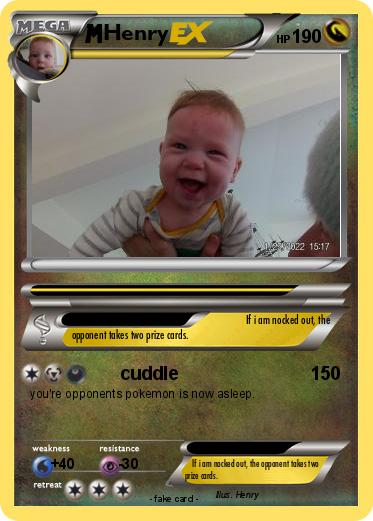 Pokémon Henry 943 943 - cuddle - My Pokemon Card