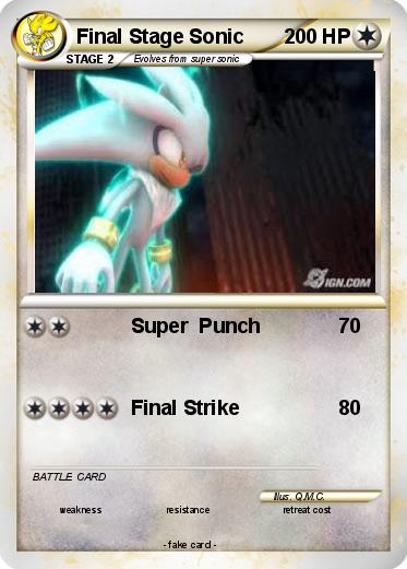 Pokémon Final Stage Sonic - Super Punch - My Pokemon Card