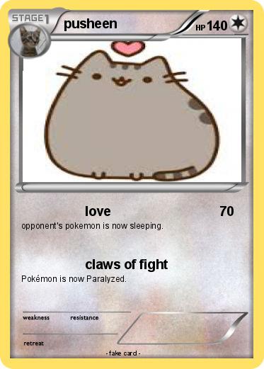 Pokémon pusheen 203 203 - love - My Pokemon Card