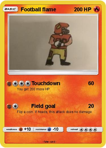 Pokémon Football flame - Touchdown - My Pokemon Card