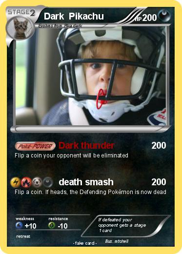 Pokémon Dark Pikachu 1027 1027 - Dark thunder - My Pokemon Card