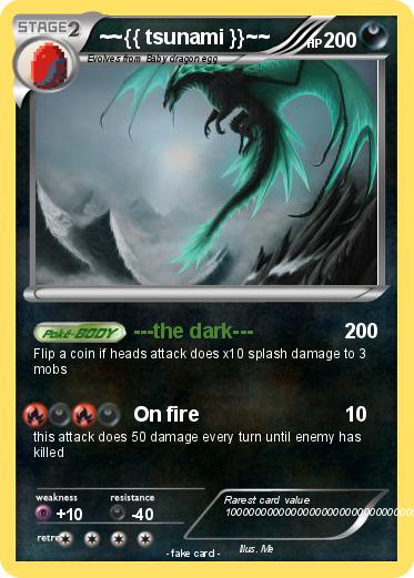 Pokémon tsunami 217 217 - ---the dark--- - My Pokemon Card