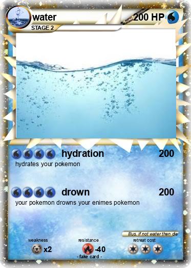Pokémon water 3688 3688 - hydration - My Pokemon Card