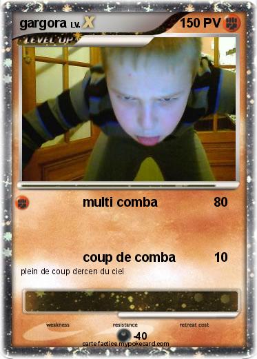 Pokémon gargora - multi comba - Ma carte Pokémon