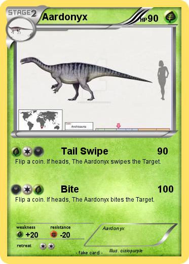 Pokémon Aardonyx 5 5 - Tail Swipe - My Pokemon Card