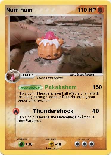 Pokémon Num num 11 11 - Pakaksham - My Pokemon Card